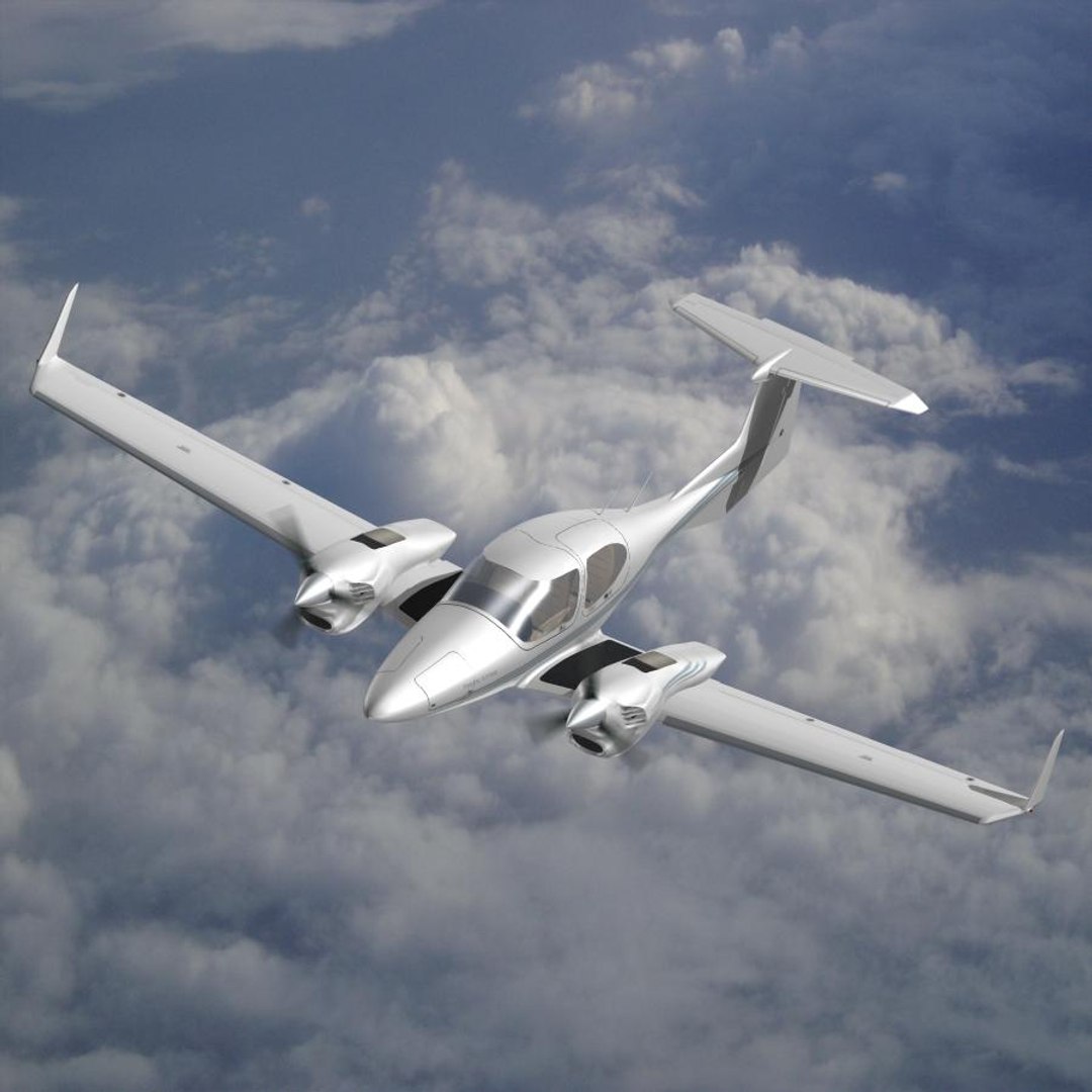Diamond Da42 Twin Star 3d Model