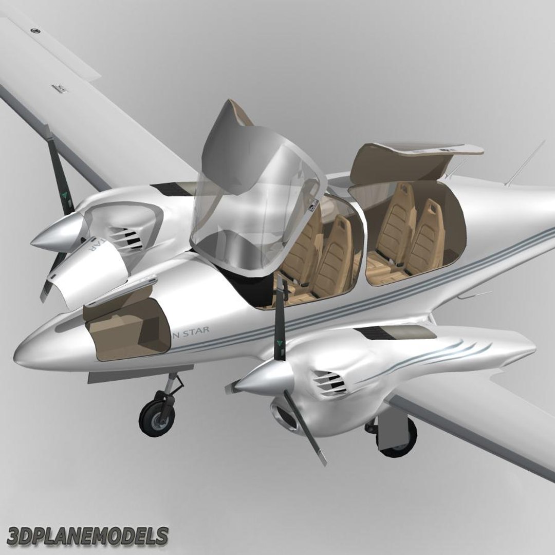 Diamond Da42 Twin Star 3d Model