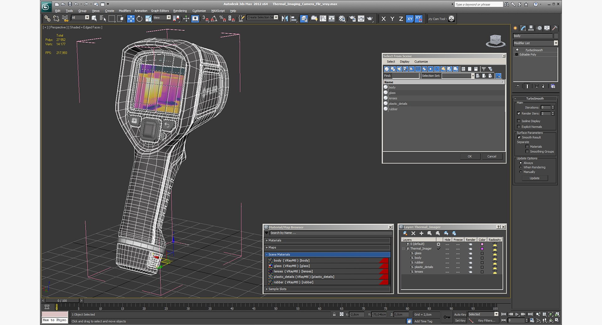 Thermal Imaging Camera Flir Model - TurboSquid 1279176