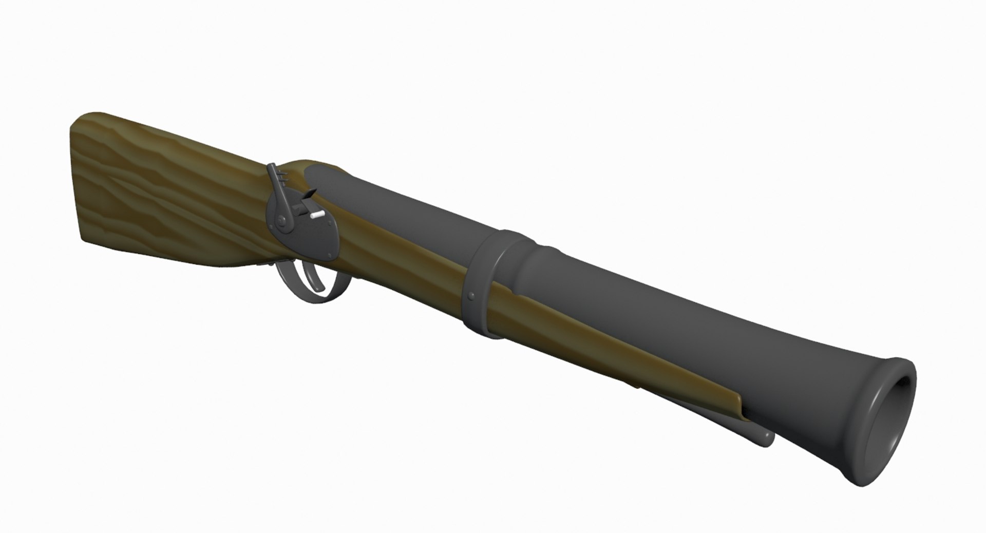3d Blunderbuss Musket Model