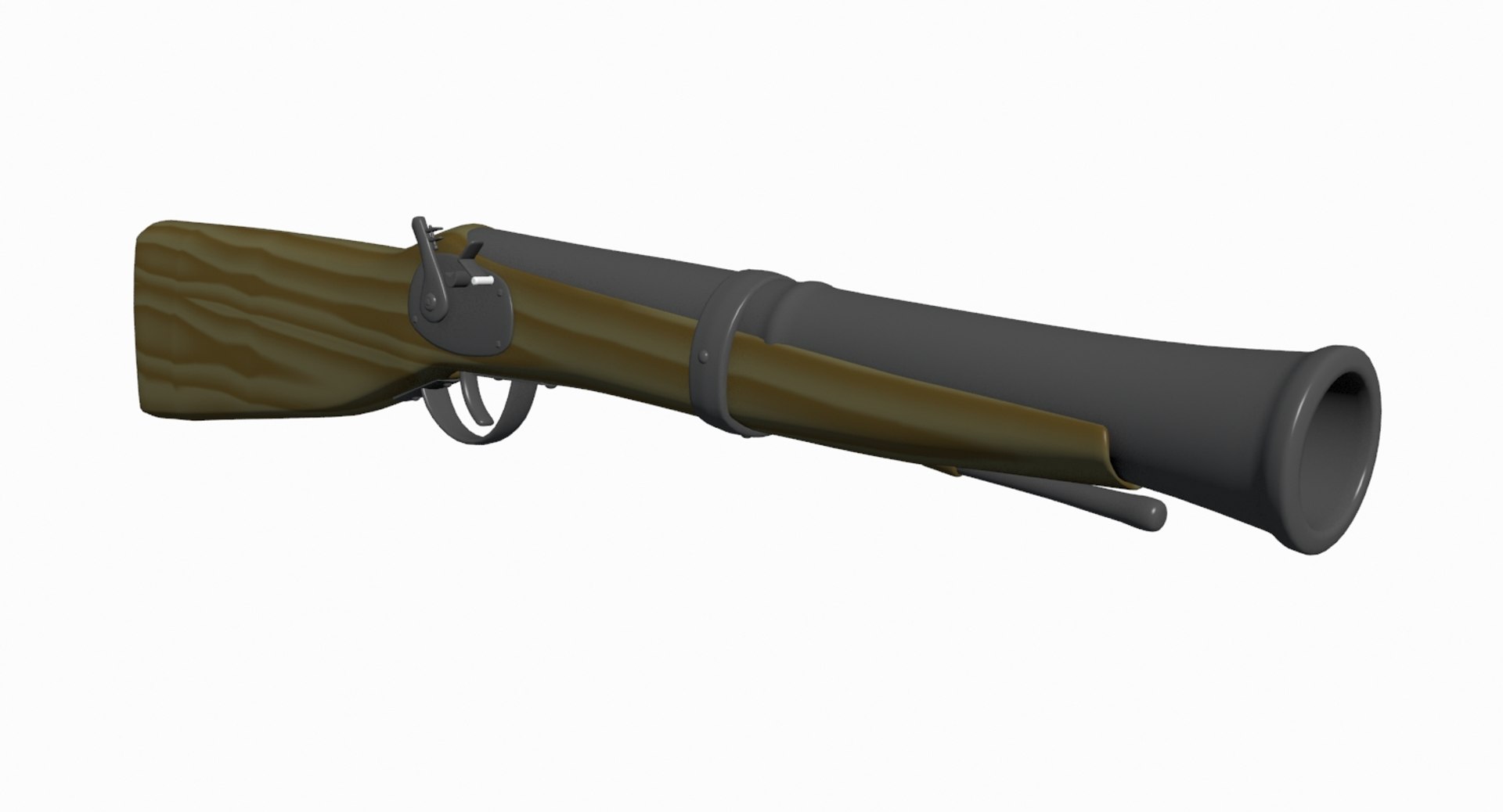 3d Blunderbuss Musket Model