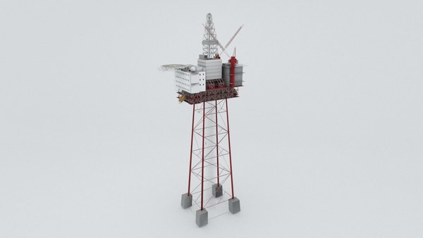 Oil rig platform fpso 3D model - TurboSquid 1194360