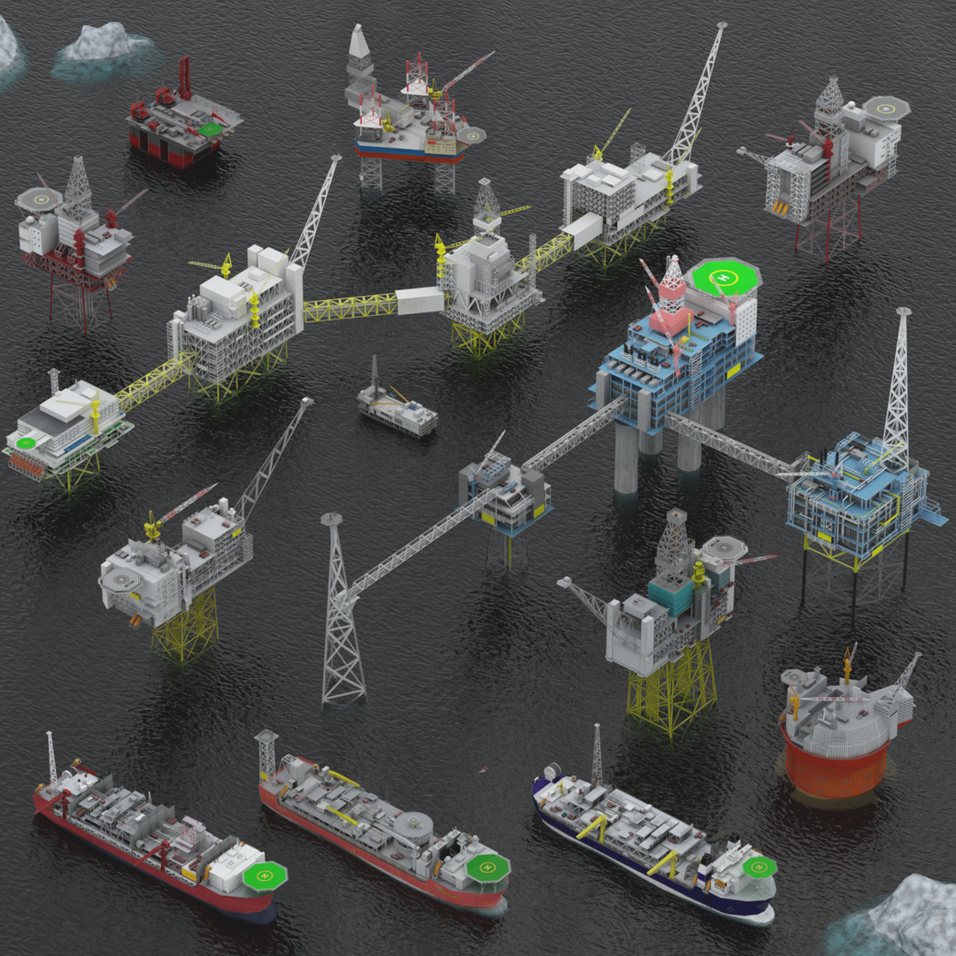 Oil rig platform fpso 3D model - TurboSquid 1194360