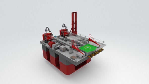 Oil rig platform fpso 3D model - TurboSquid 1194360