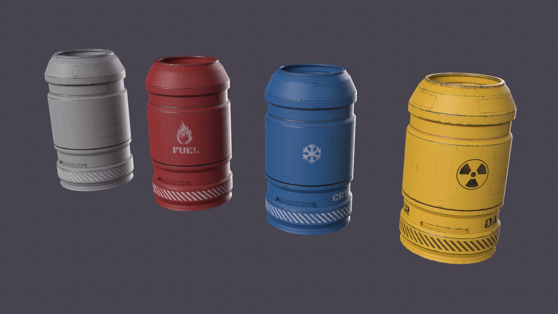 Sci-fi Barrel 3D Model - TurboSquid 2082804