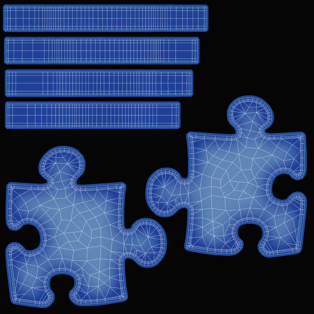 3ds puzzle squeezed blue