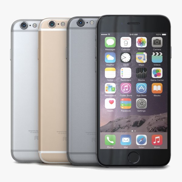 3d apple iphone 6 colors