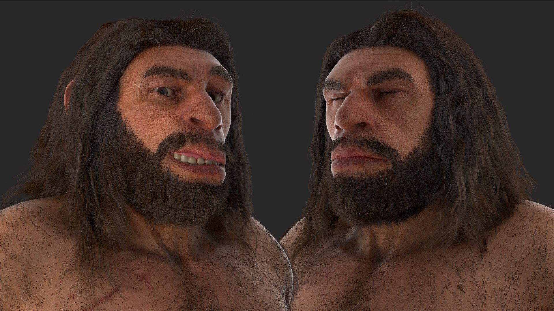 Ancient Neanderthal Fur Rigged 3D model - TurboSquid 2097752
