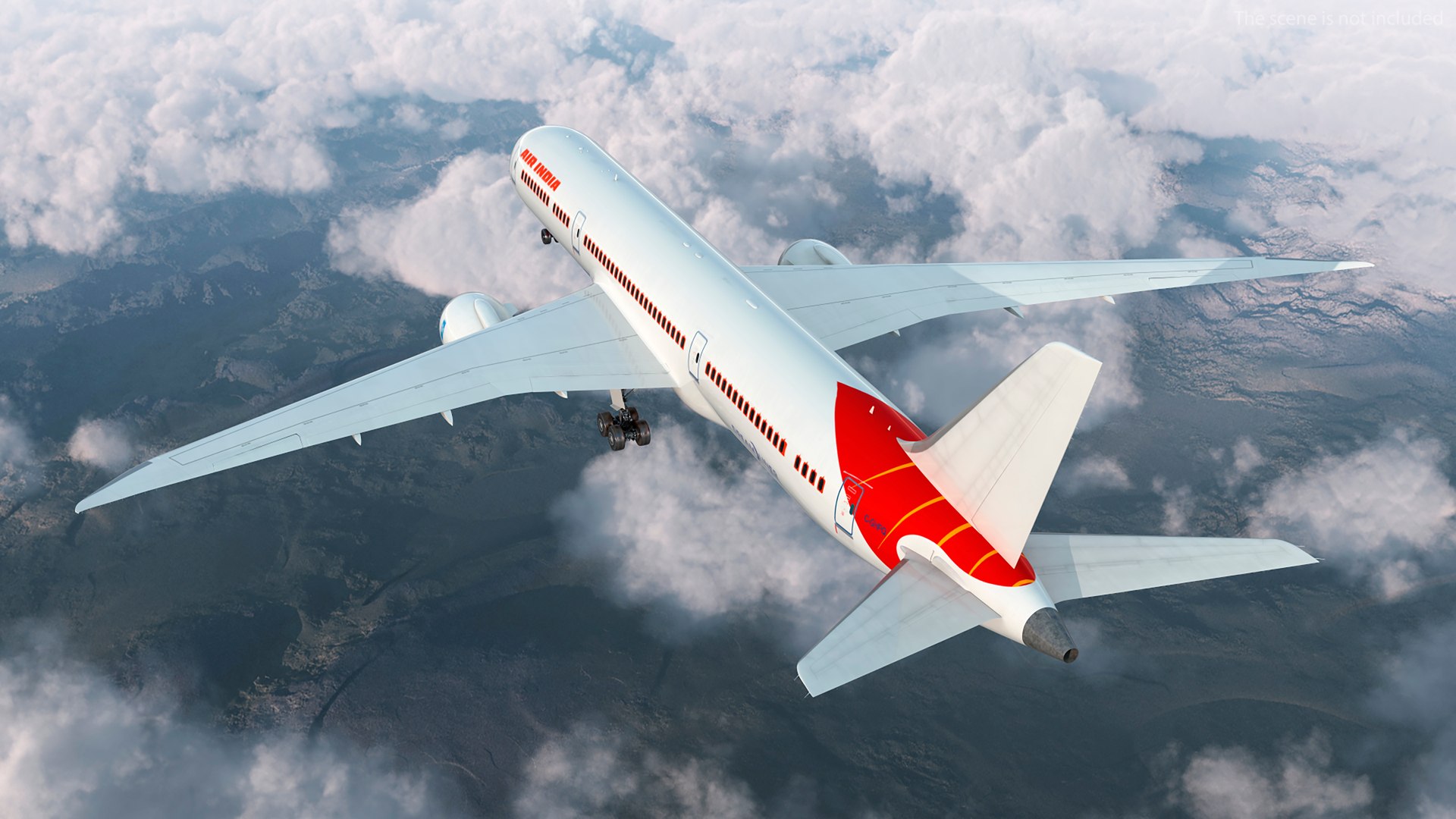 3D Model Air India Boeing 787-9 Dreamliner - TurboSquid 2319806