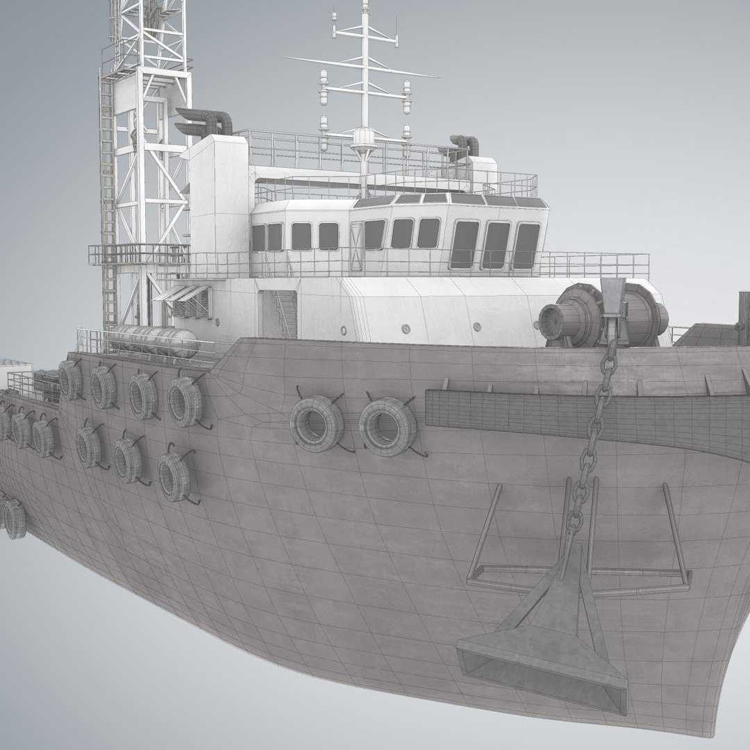 3d Model Vessel Offshore Supply