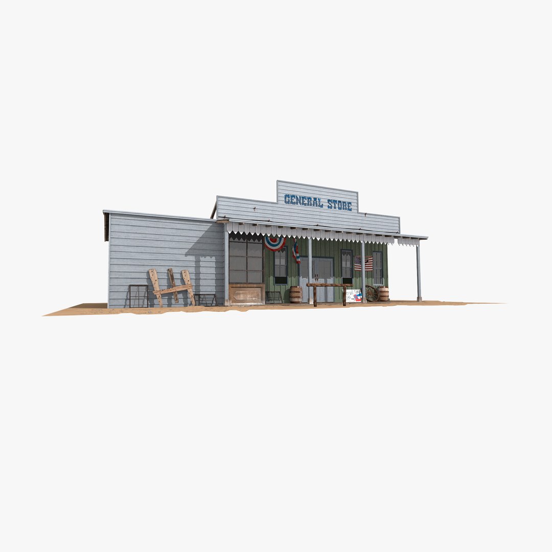 Western General Store 3D Model - TurboSquid 1603764