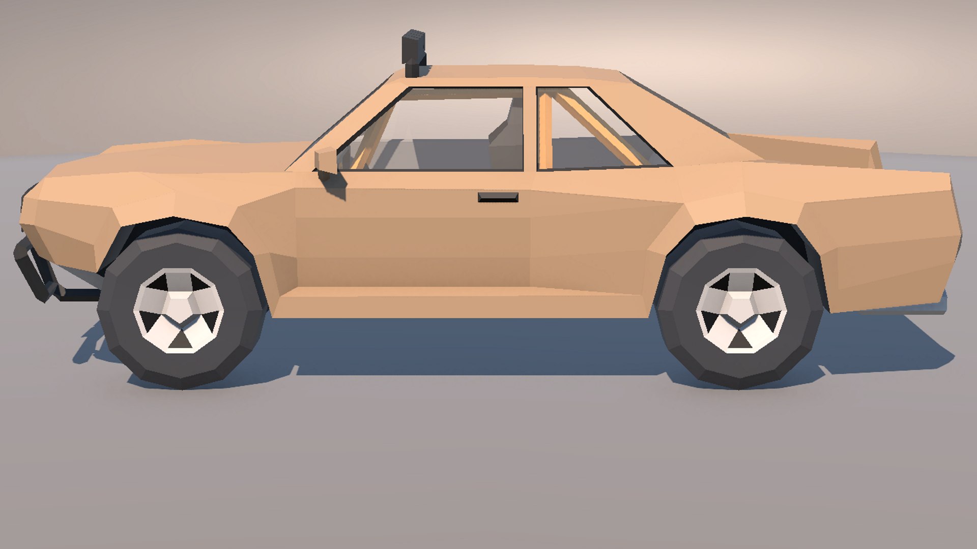 Low Poly Muscle Car Trophy Truck With Interior V2 GAME MOBILE READY 3D ...