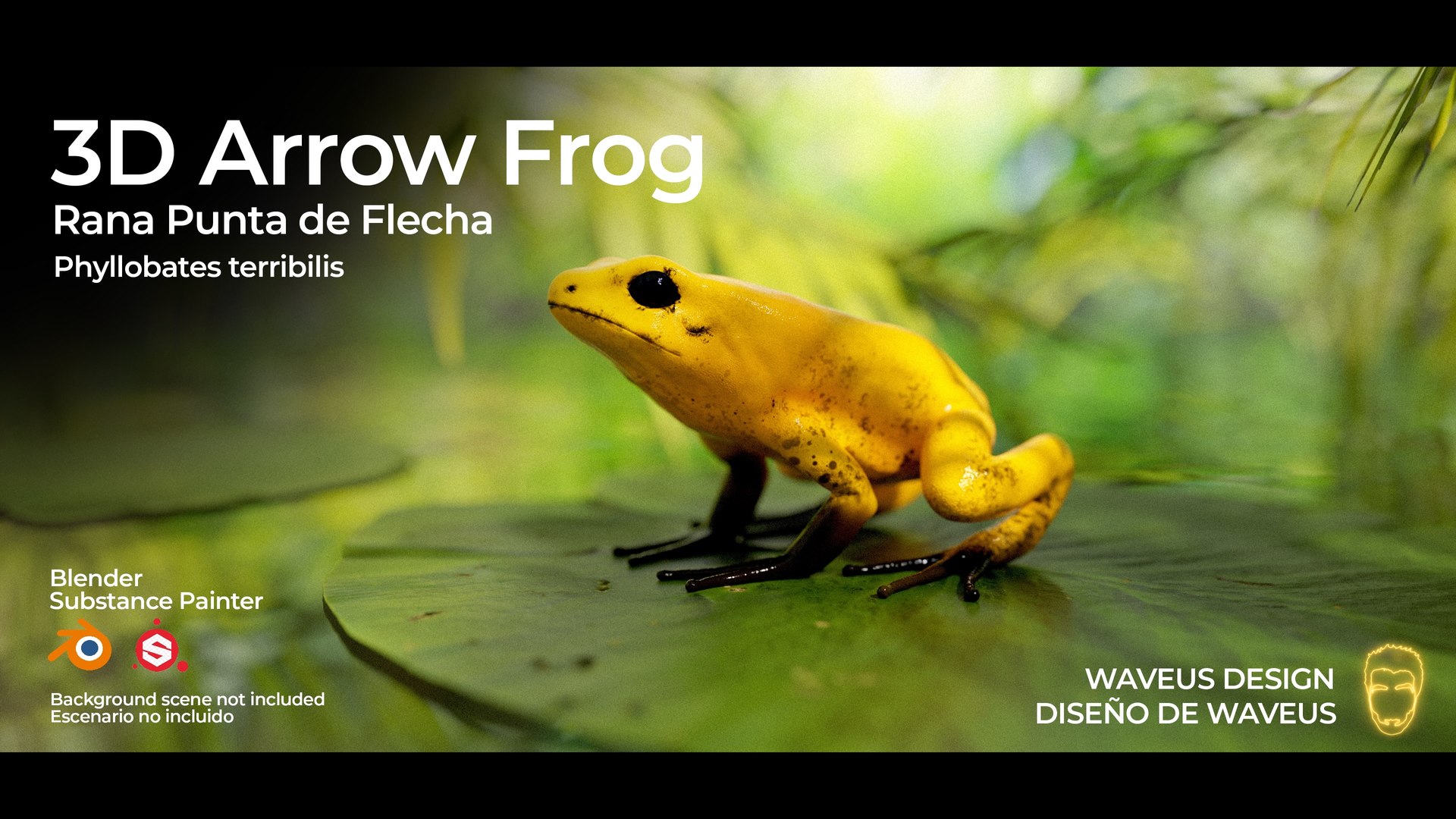 3D Arrow Frog - TurboSquid 2137260
