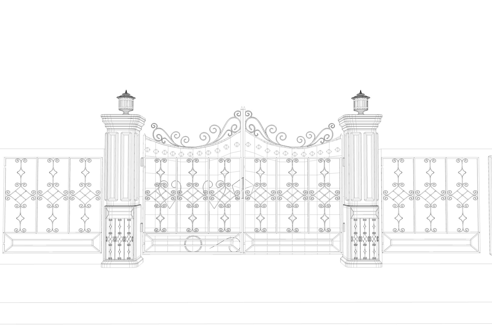 3D Gate For A House Model - TurboSquid 1984653
