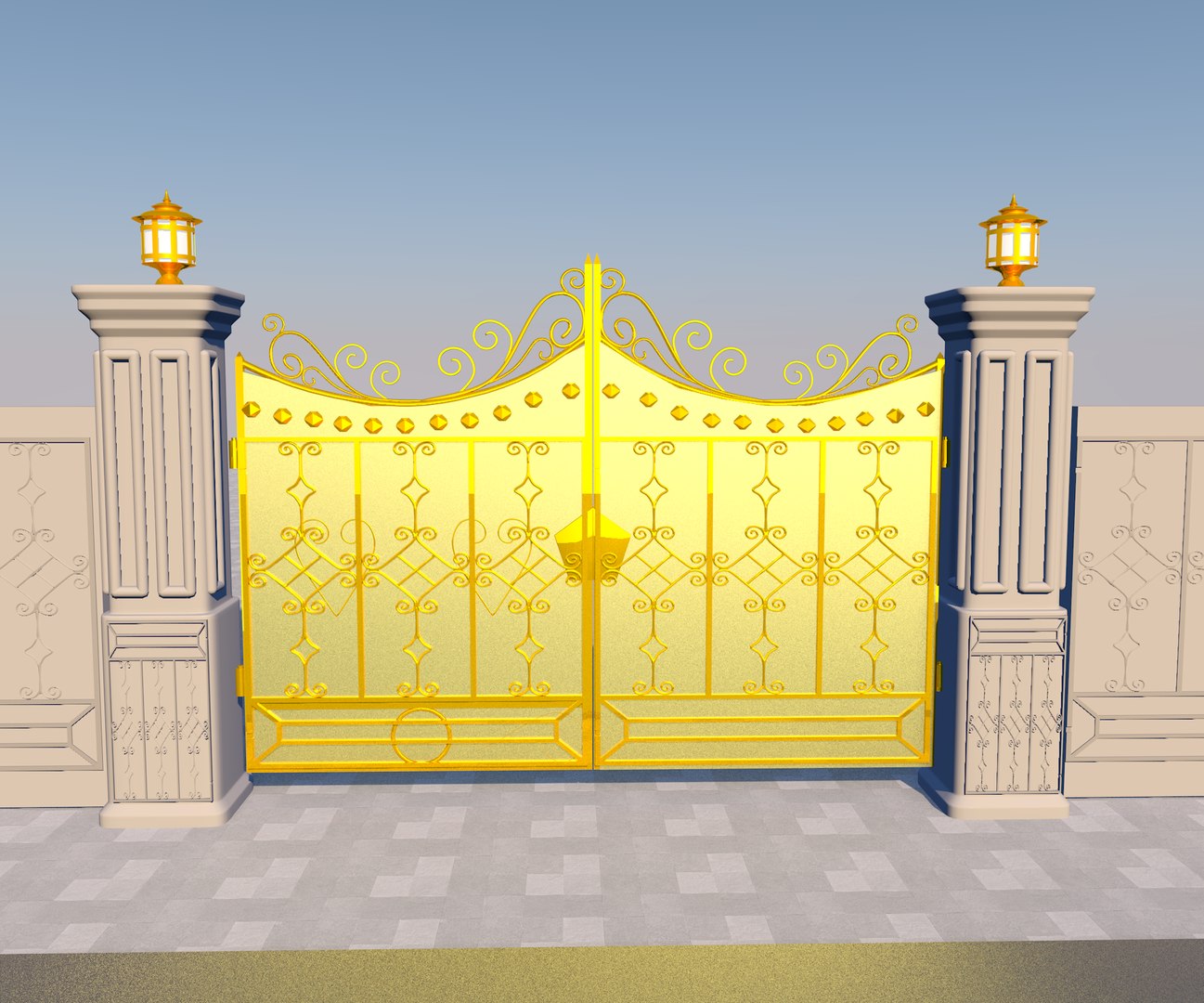 3D Gate For A House Model - TurboSquid 1984653