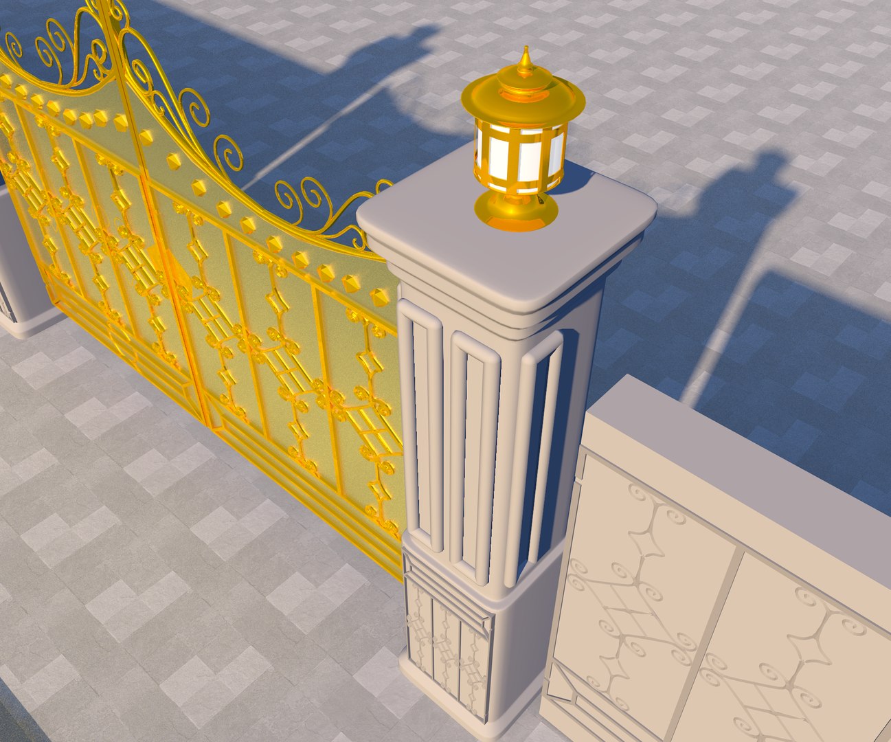 3D Gate For A House Model - TurboSquid 1984653