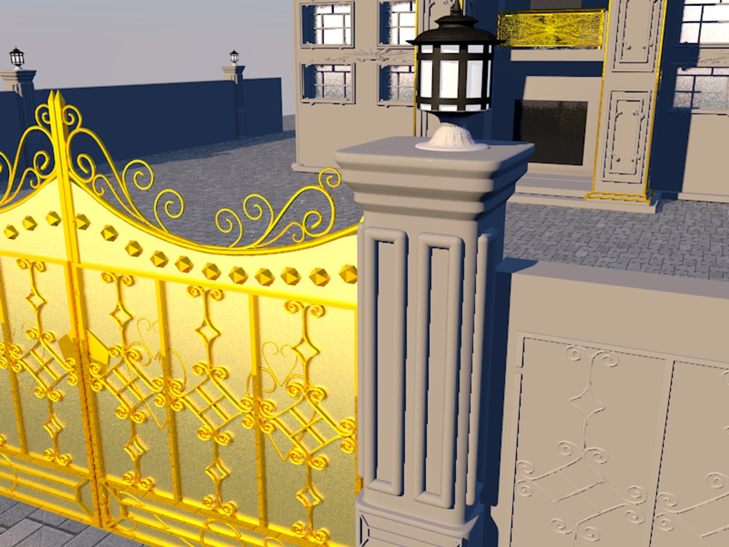 3D Gate For A House Model - TurboSquid 1984653
