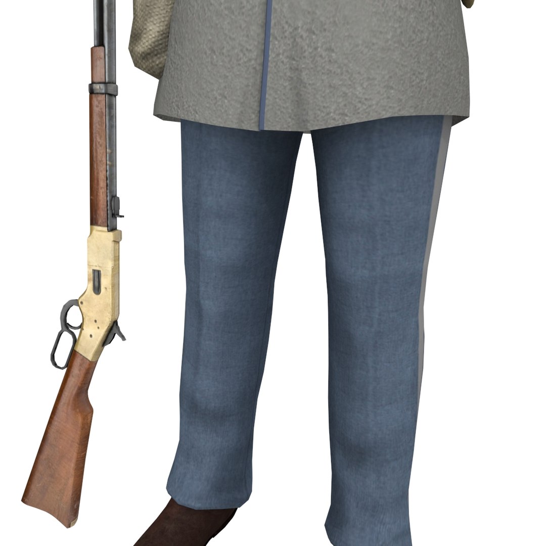 Confederate Soldier 3D Model - TurboSquid 1177584