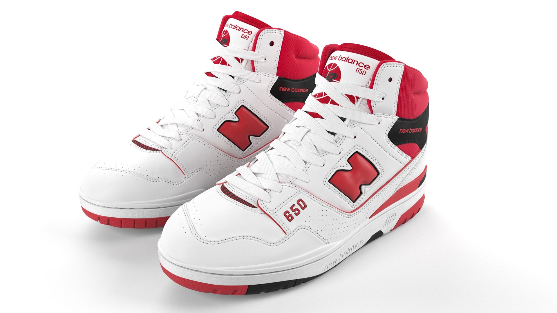 New Balance 650 Red PBR Model - TurboSquid 2014814
