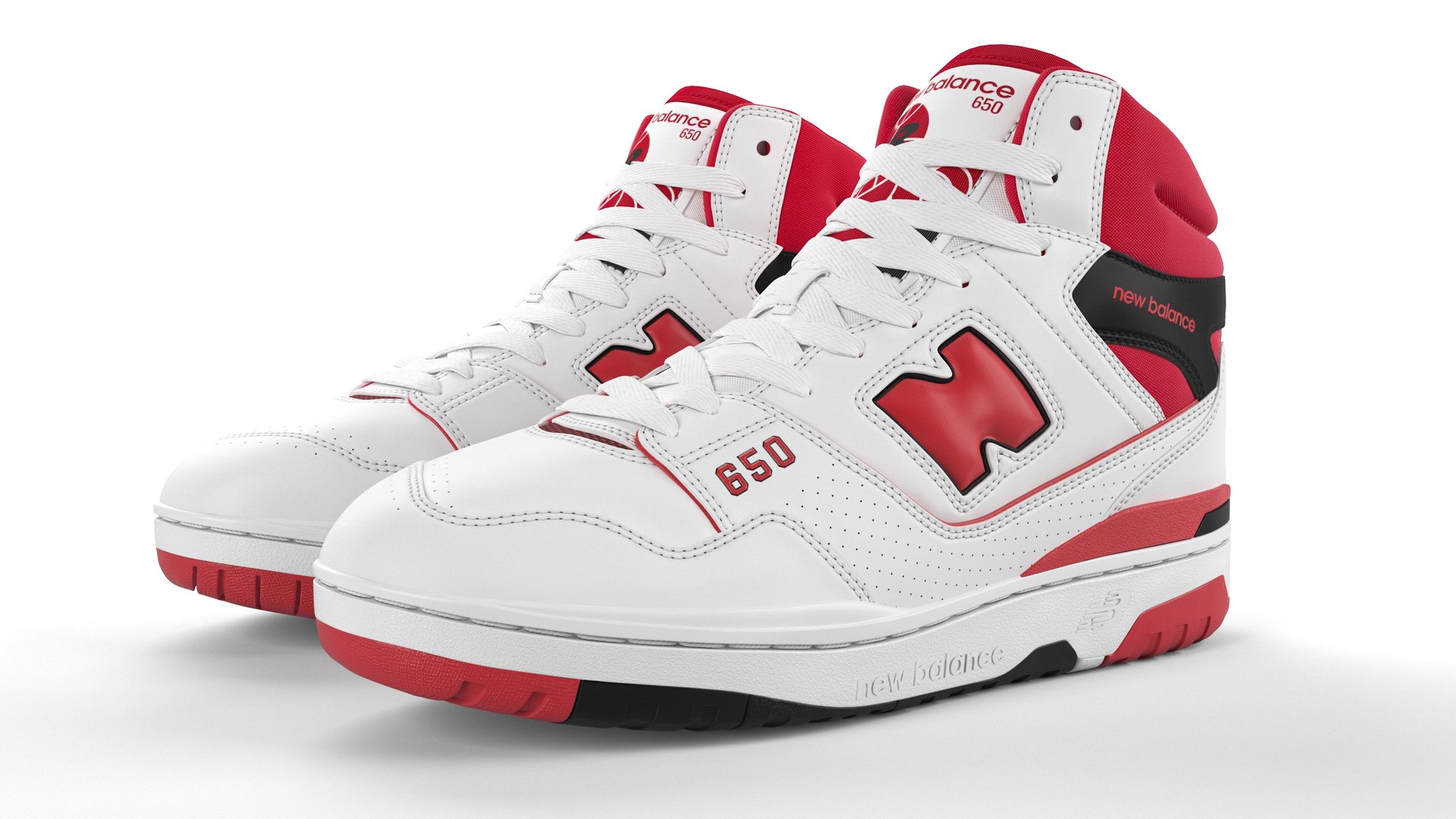 New Balance 650 Red PBR Model - TurboSquid 2014814
