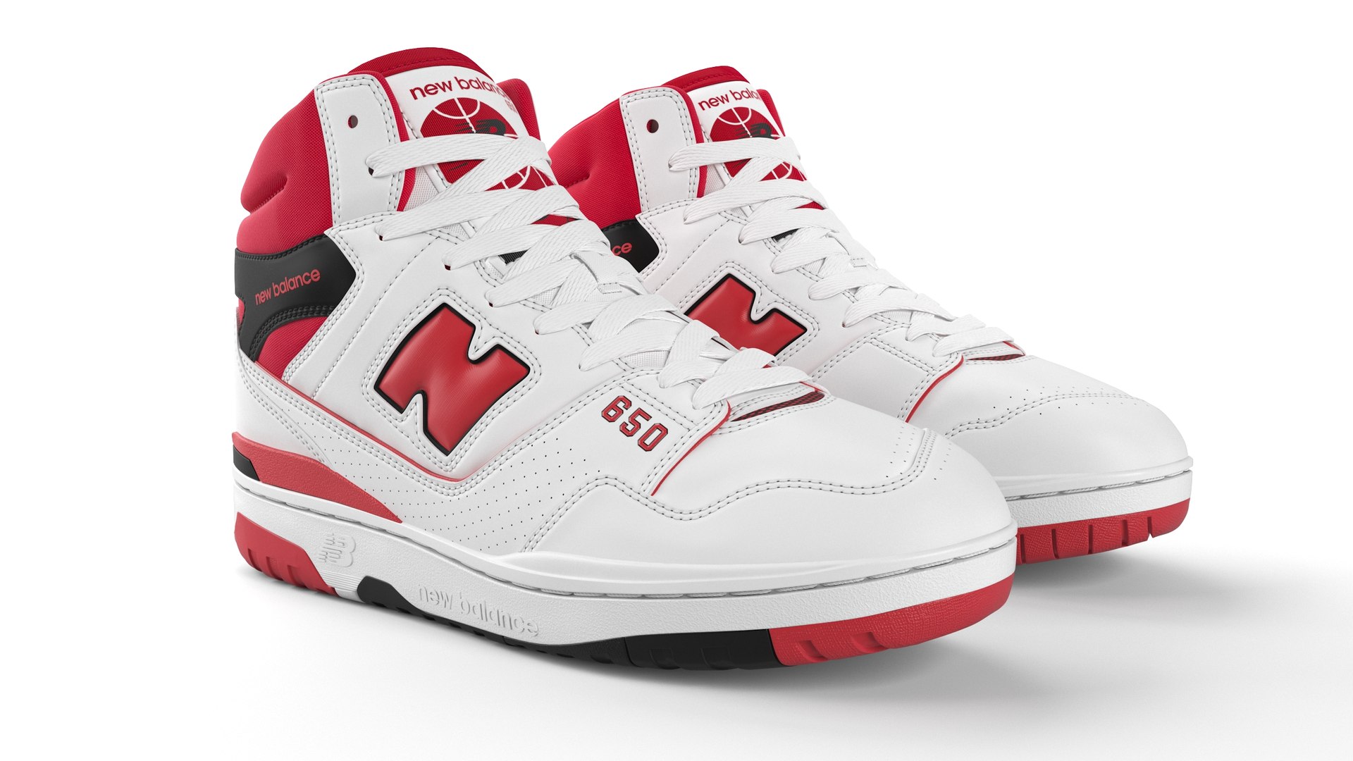 New Balance 650 Red PBR Model - TurboSquid 2014814