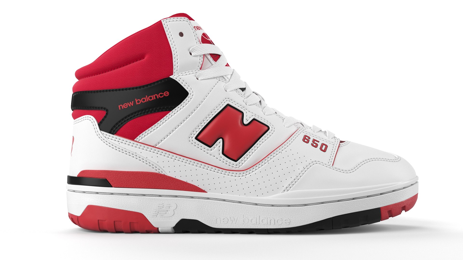 New Balance 650 Red PBR Model - TurboSquid 2014814