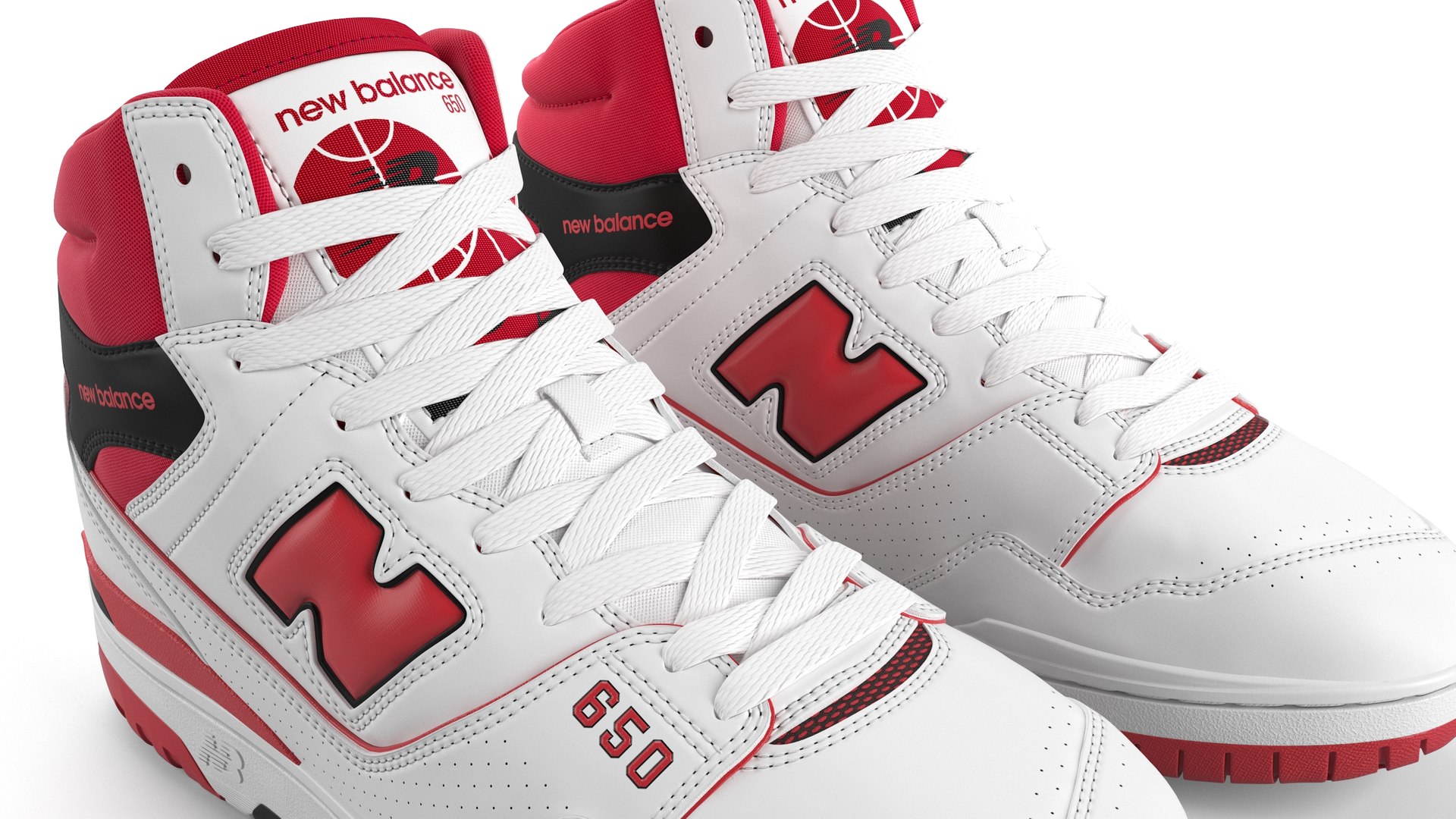 New Balance 650 Red PBR Model - TurboSquid 2014814