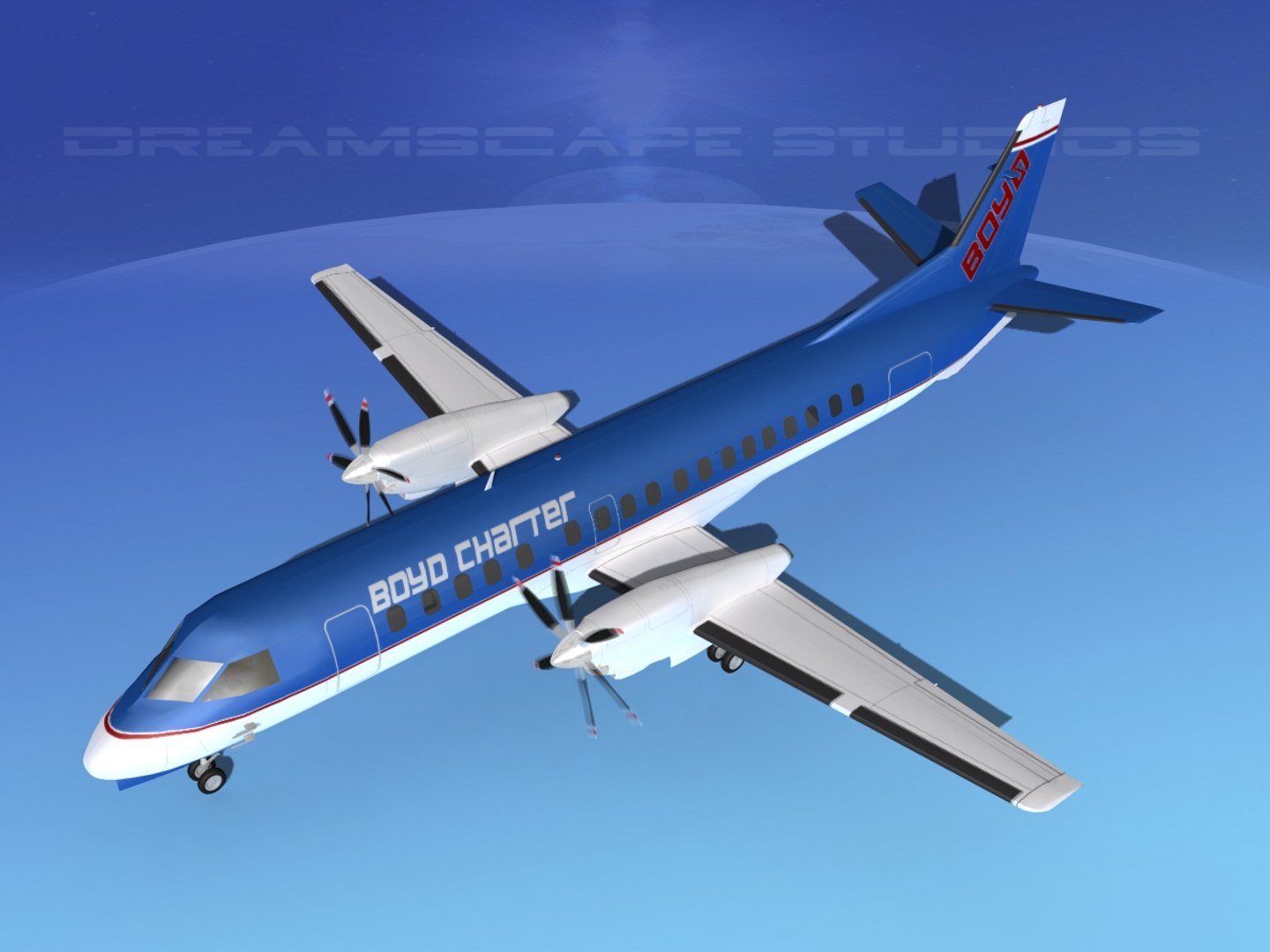 Cockpit Saab 2000 3D - TurboSquid 1203941