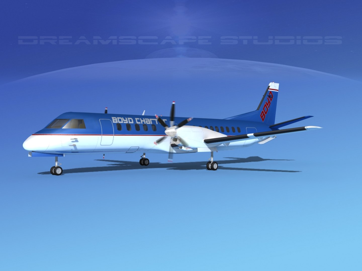 Cockpit Saab 2000 3D - TurboSquid 1203941