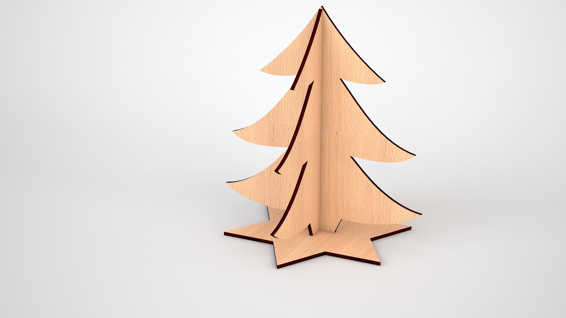 3D Wooden Christmas Trees Model - TurboSquid 1999814