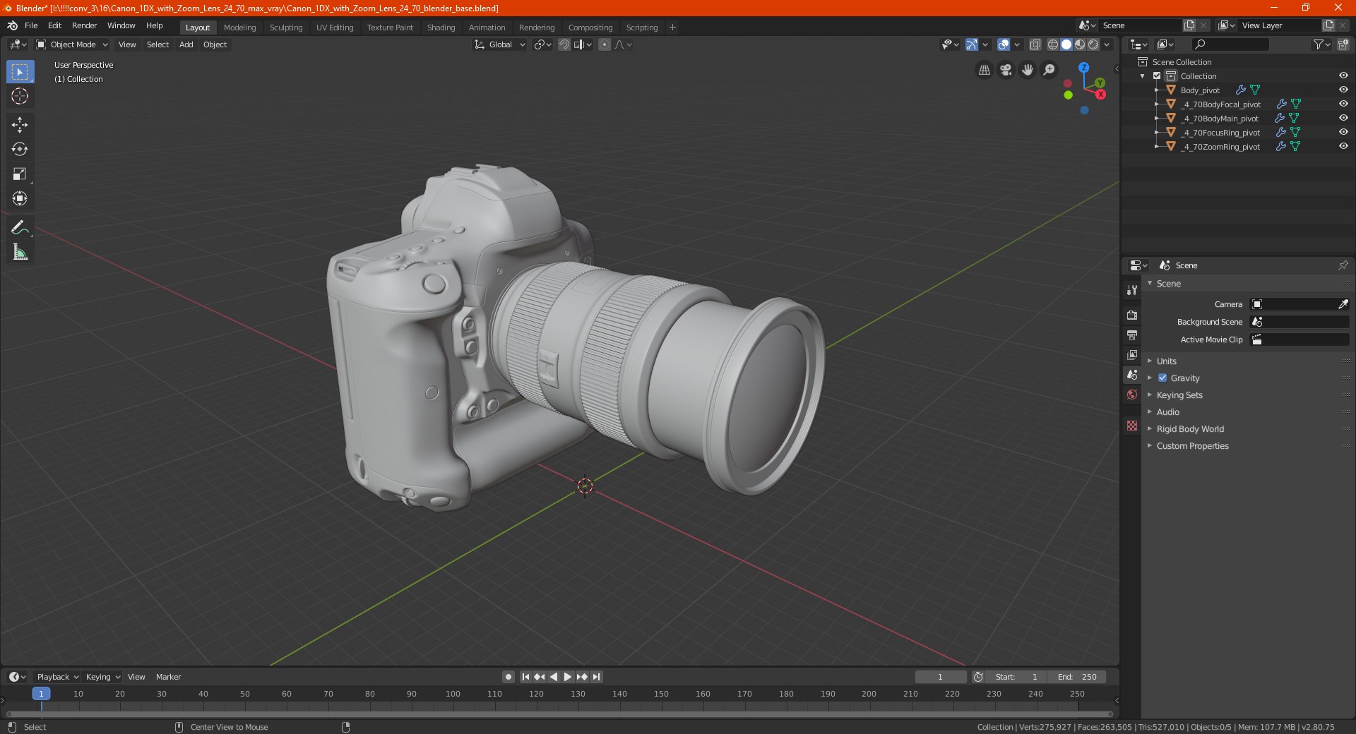 Canon 1dx zoom lens 3D model - TurboSquid 1598176