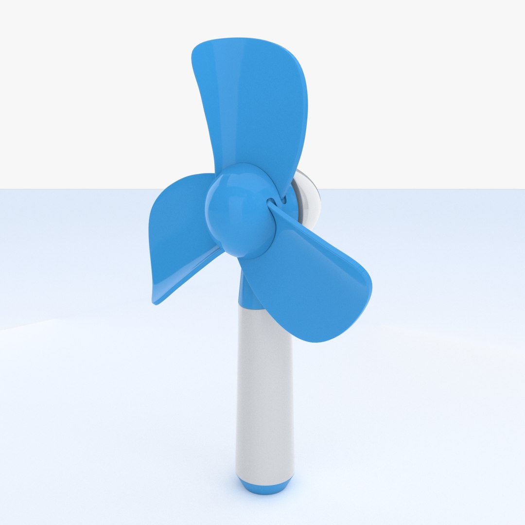 3d Electric Hand Fan Model