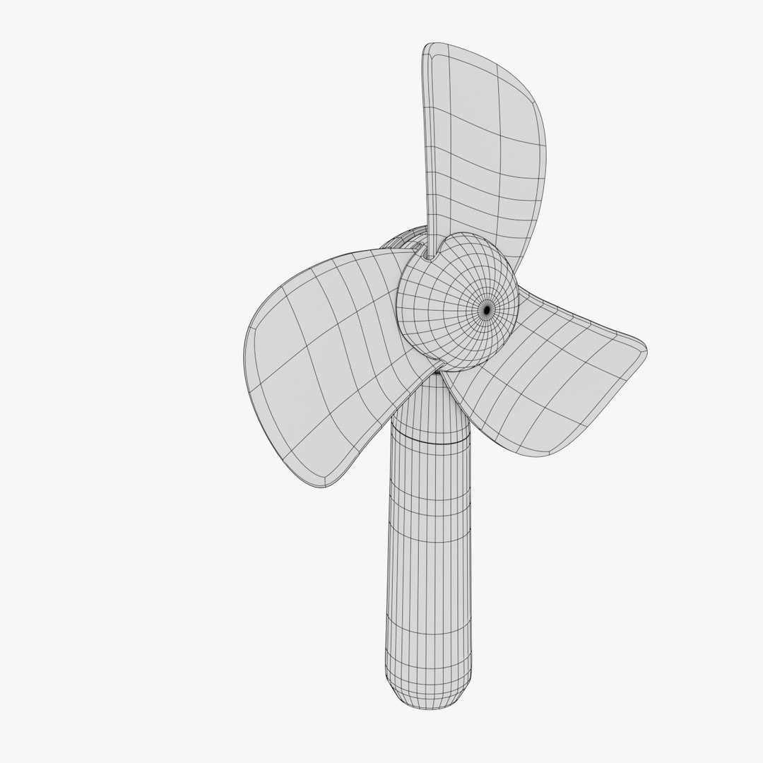 3d Electric Hand Fan Model