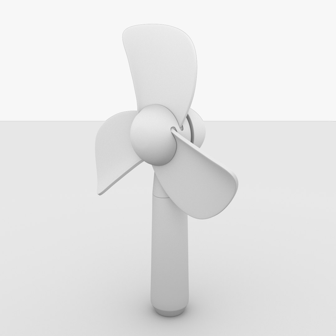 3d Electric Hand Fan Model