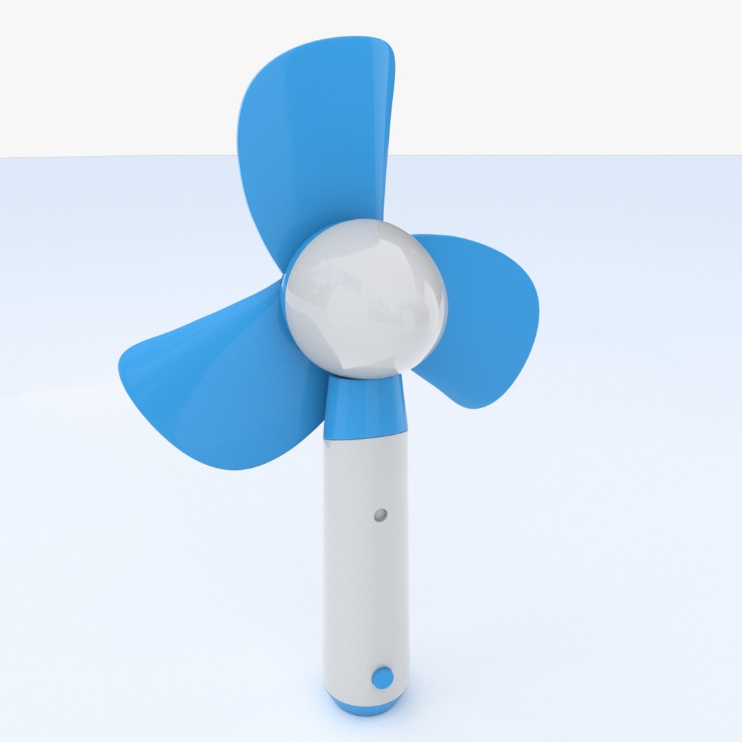 3d Electric Hand Fan Model