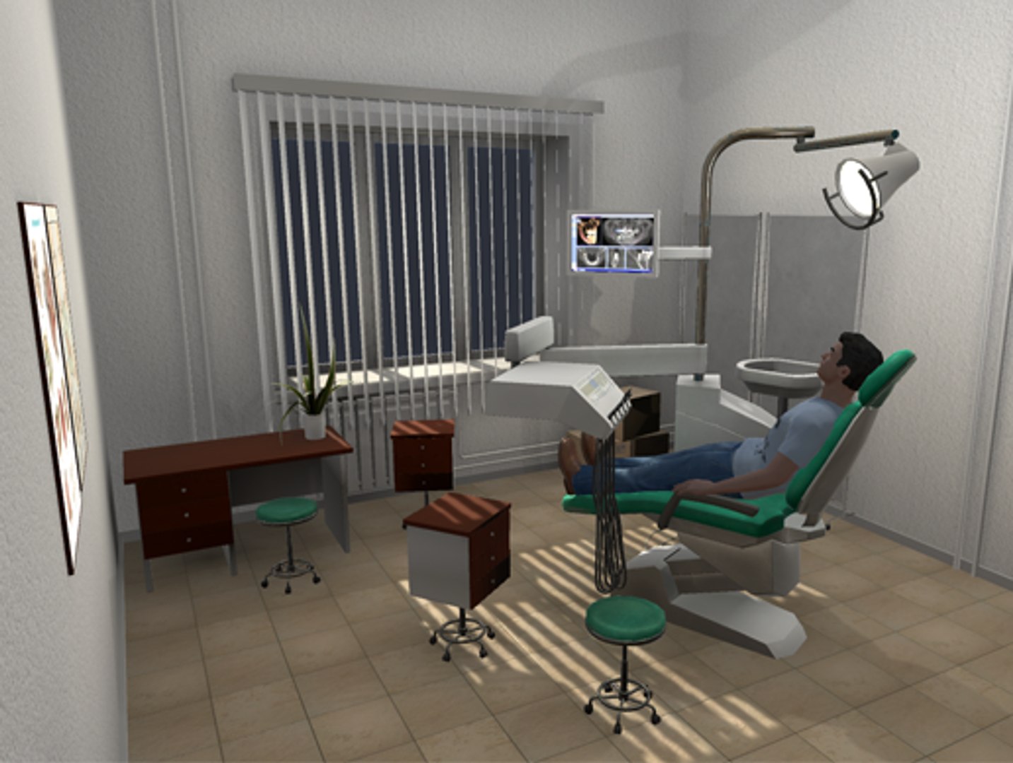 3D dental room - TurboSquid 1416278