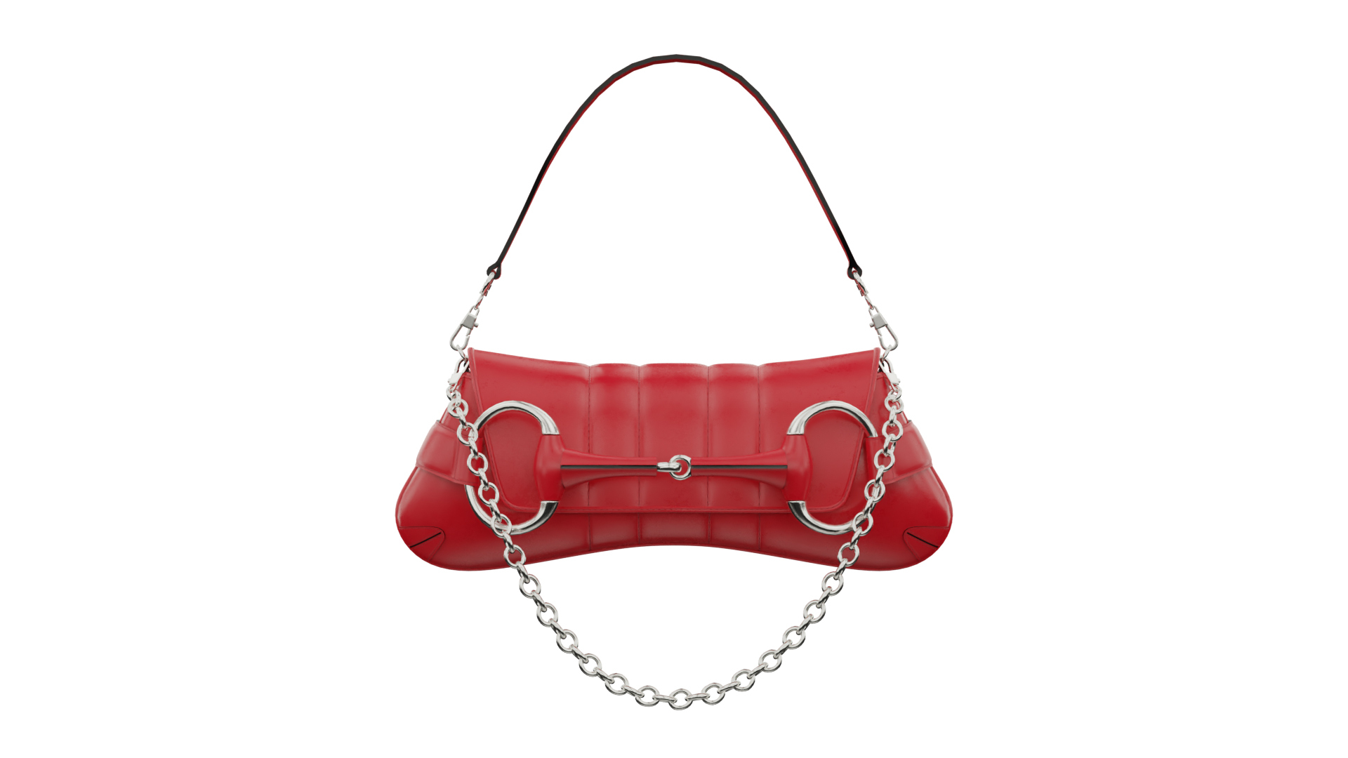 3D GUCCI Horsebit Chain Medium Shoulder Bag Red - TurboSquid 2133950