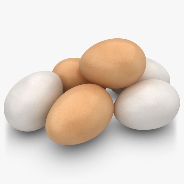 3d realistic eggs model