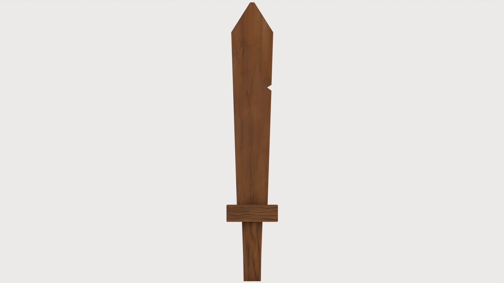 Wooden Sword 3D Model - TurboSquid 2133533