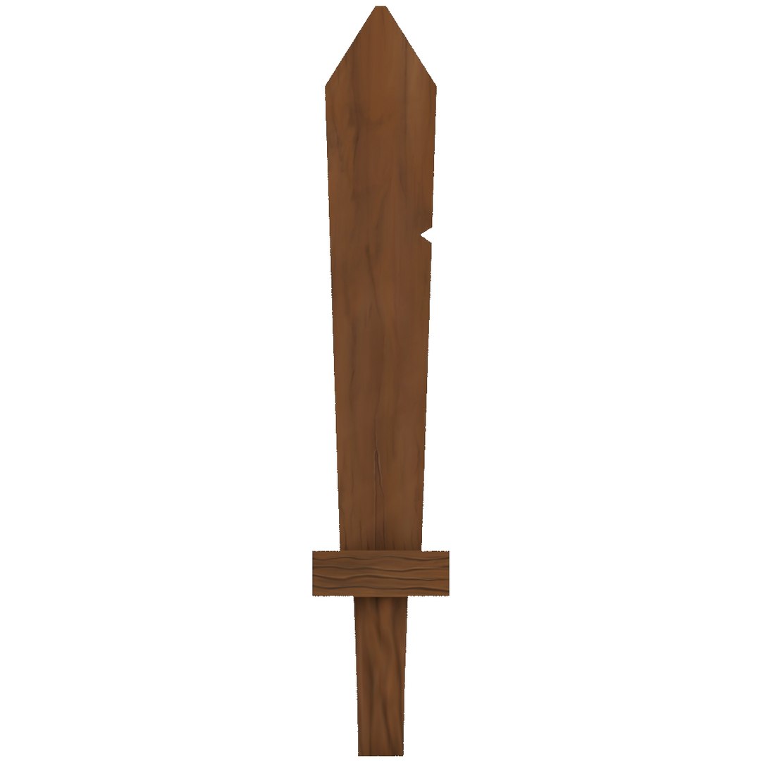 Wooden Sword 3D Model - TurboSquid 2133533