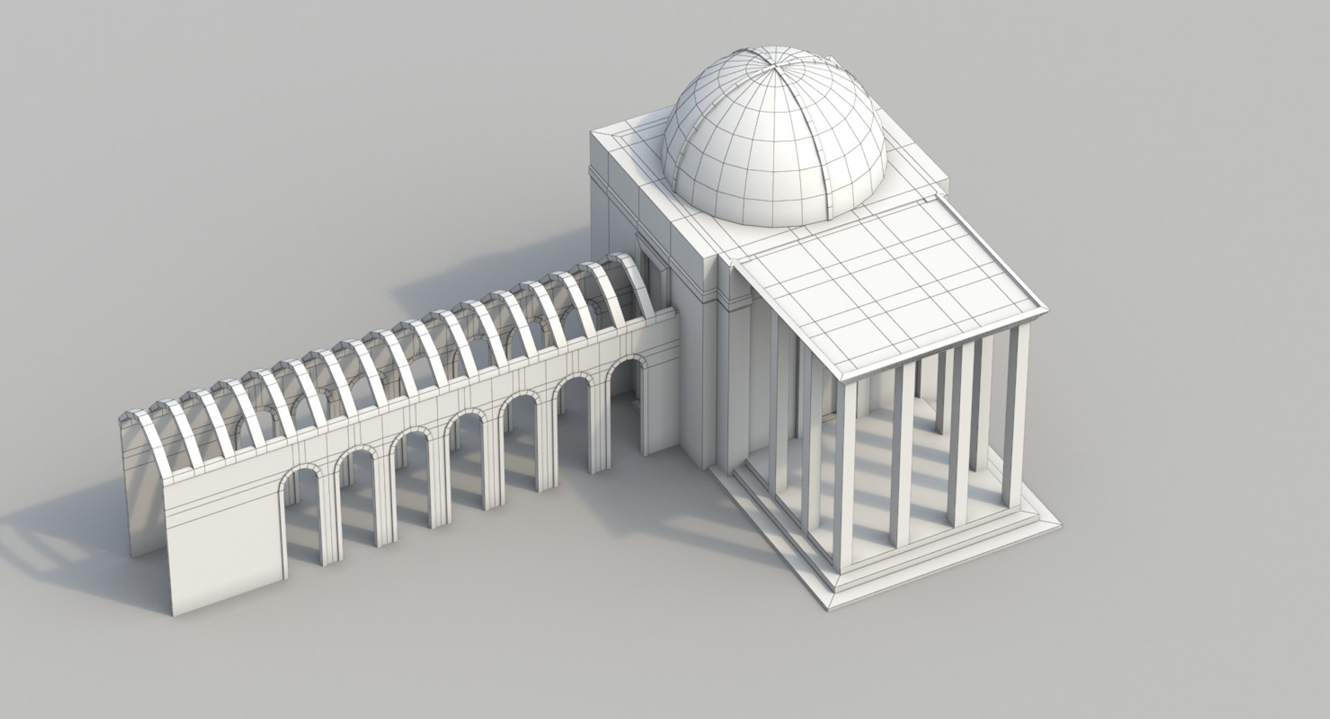 buildings arabian city - 3d 3ds