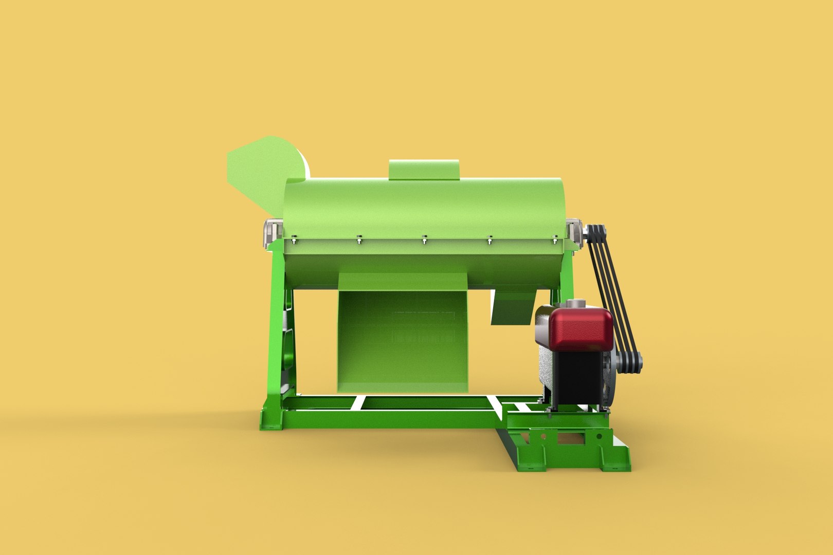 WASTE SHREDDER CRUSHER MACHINE GARBAGE RUBBISH JUNK COMPOSTER 3D Model ...
