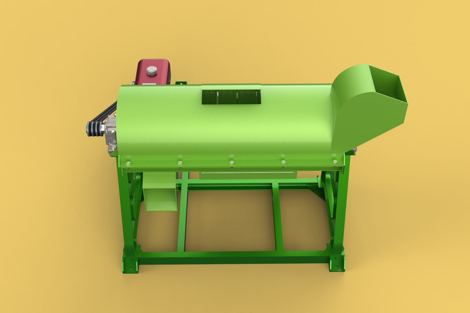 WASTE SHREDDER CRUSHER MACHINE GARBAGE RUBBISH JUNK COMPOSTER 3D Model ...