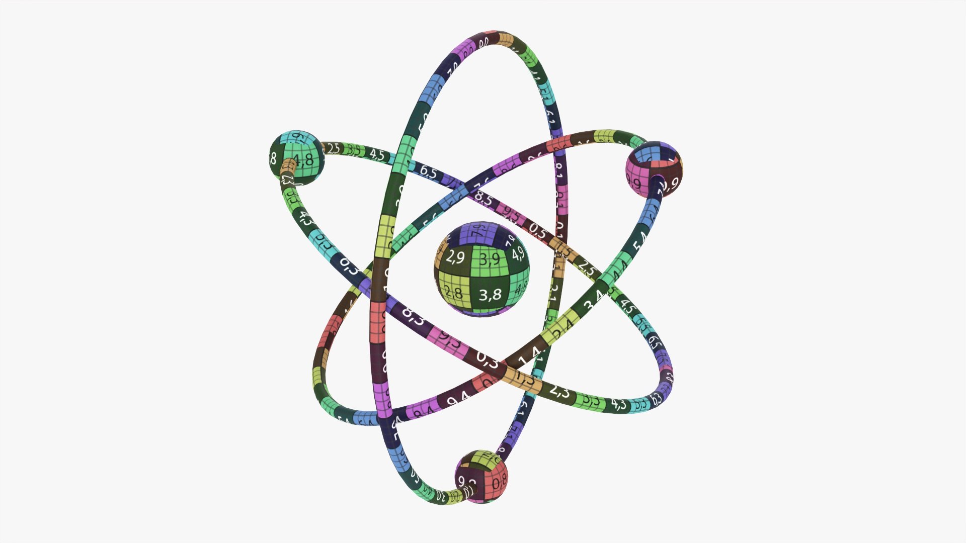 Planetary Atomic Model 01 3D Model - TurboSquid 1754338