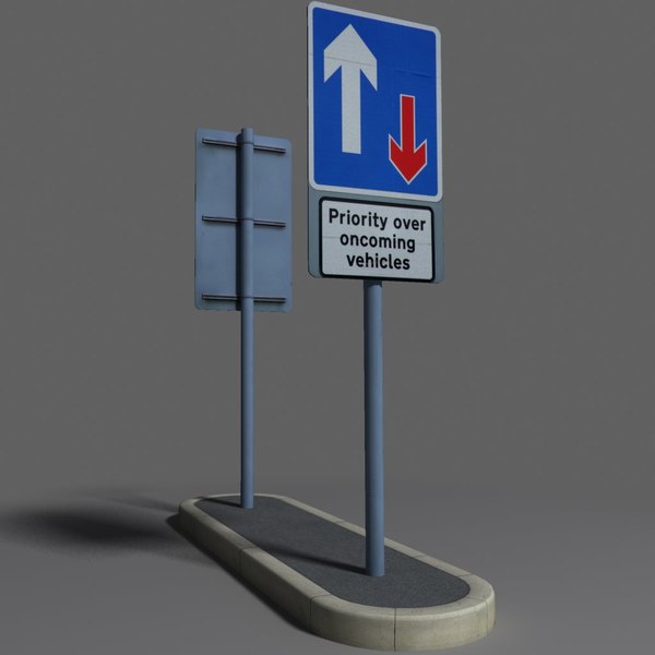 3d model of road sign coz110101415