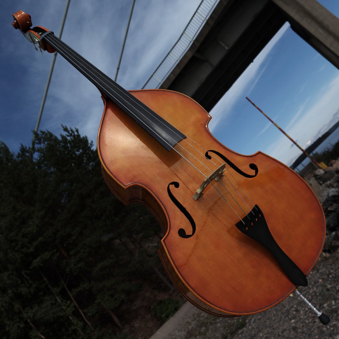 Contrabass Instrument 3d Model