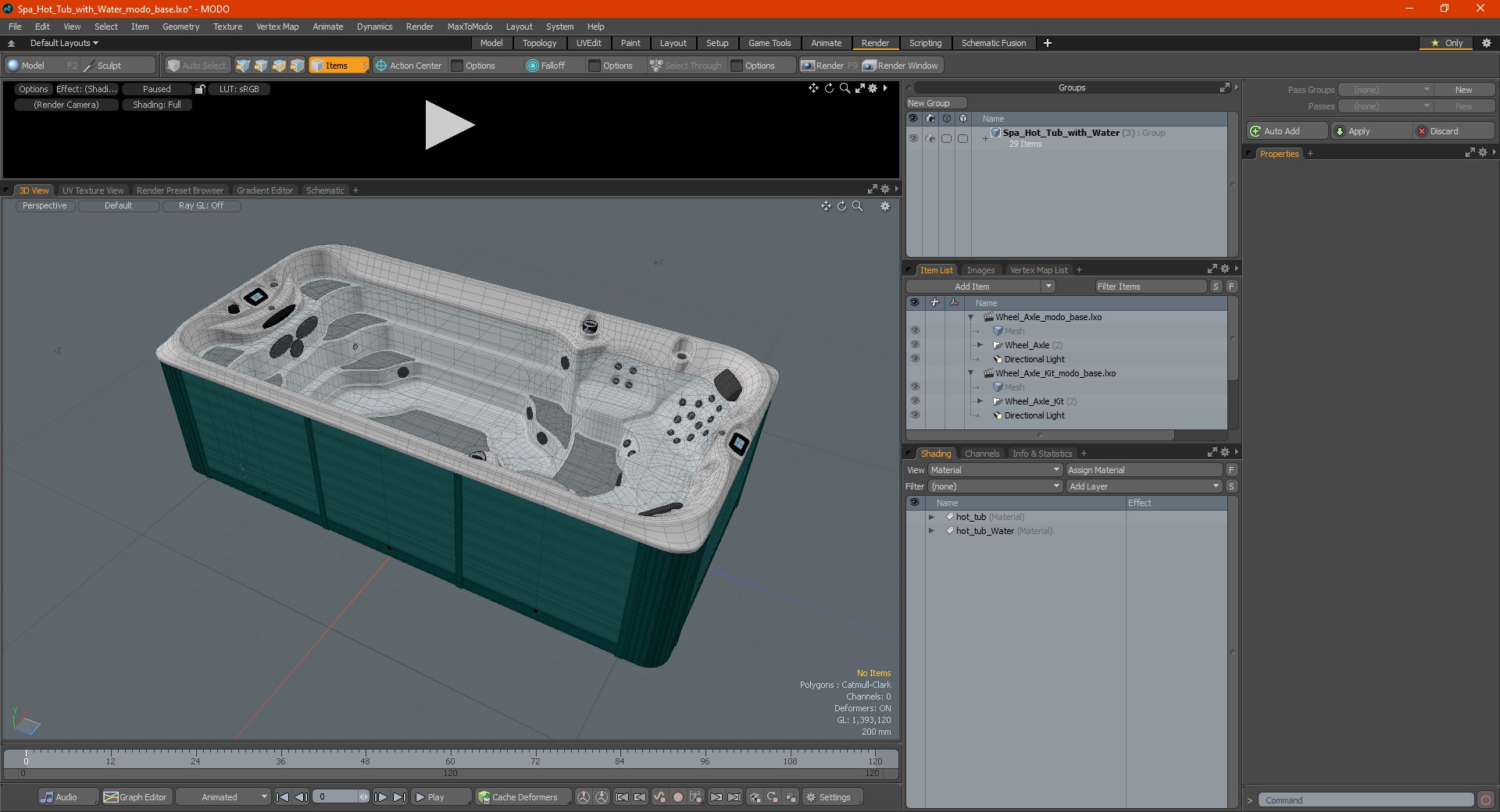 Spa Hot Tub With Water 3D Model - TurboSquid 1726021