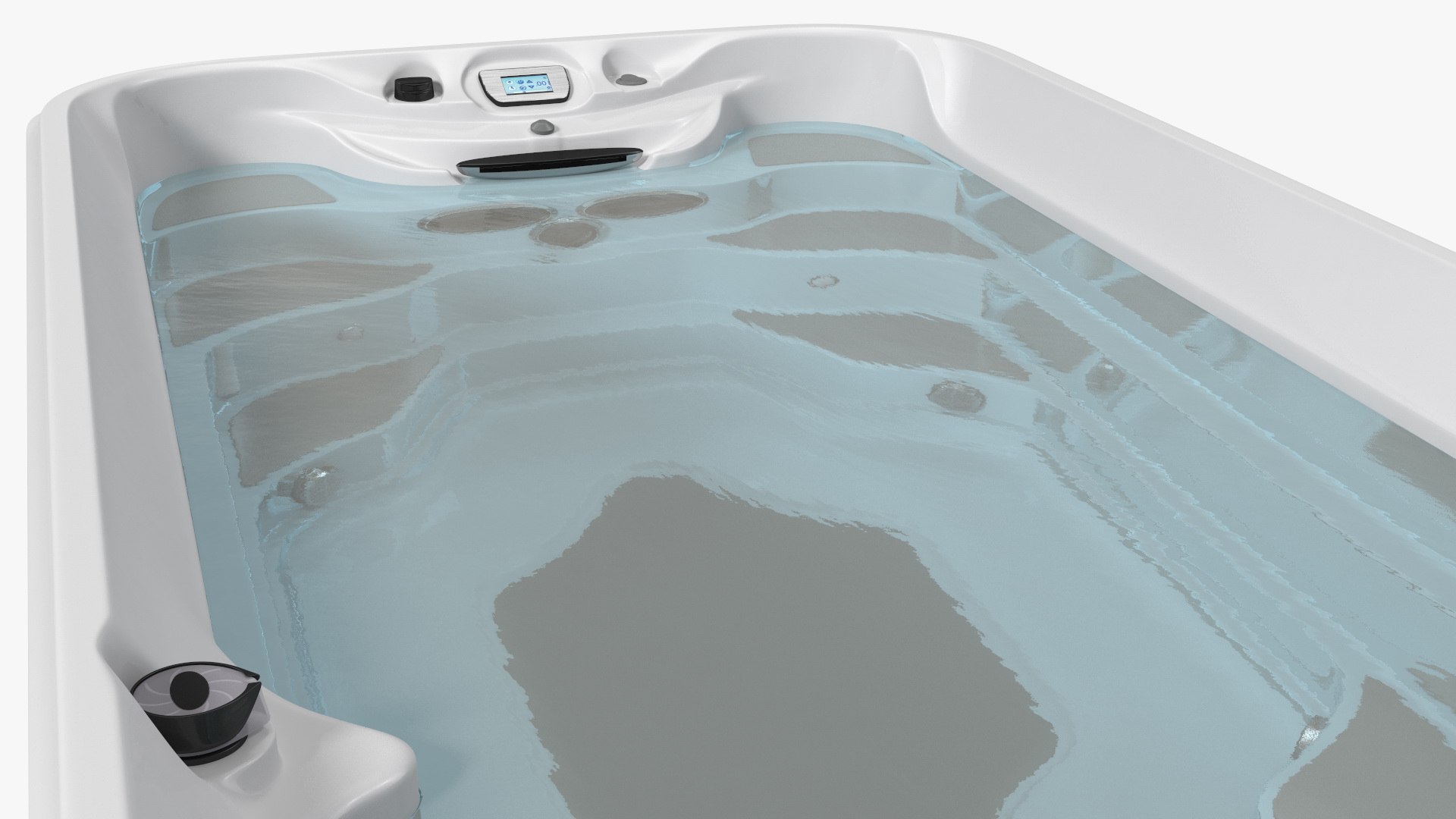 Spa Hot Tub With Water 3D Model - TurboSquid 1726021