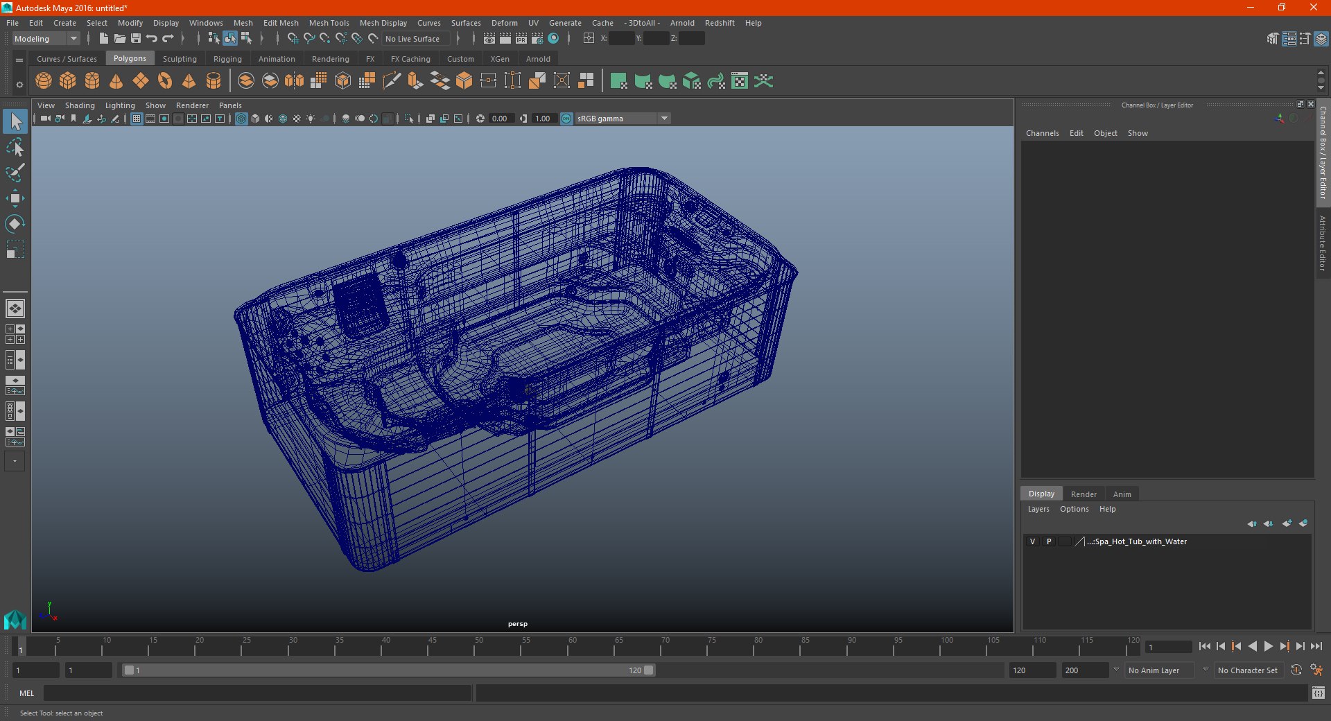 Spa Hot Tub With Water 3D Model - TurboSquid 1726021