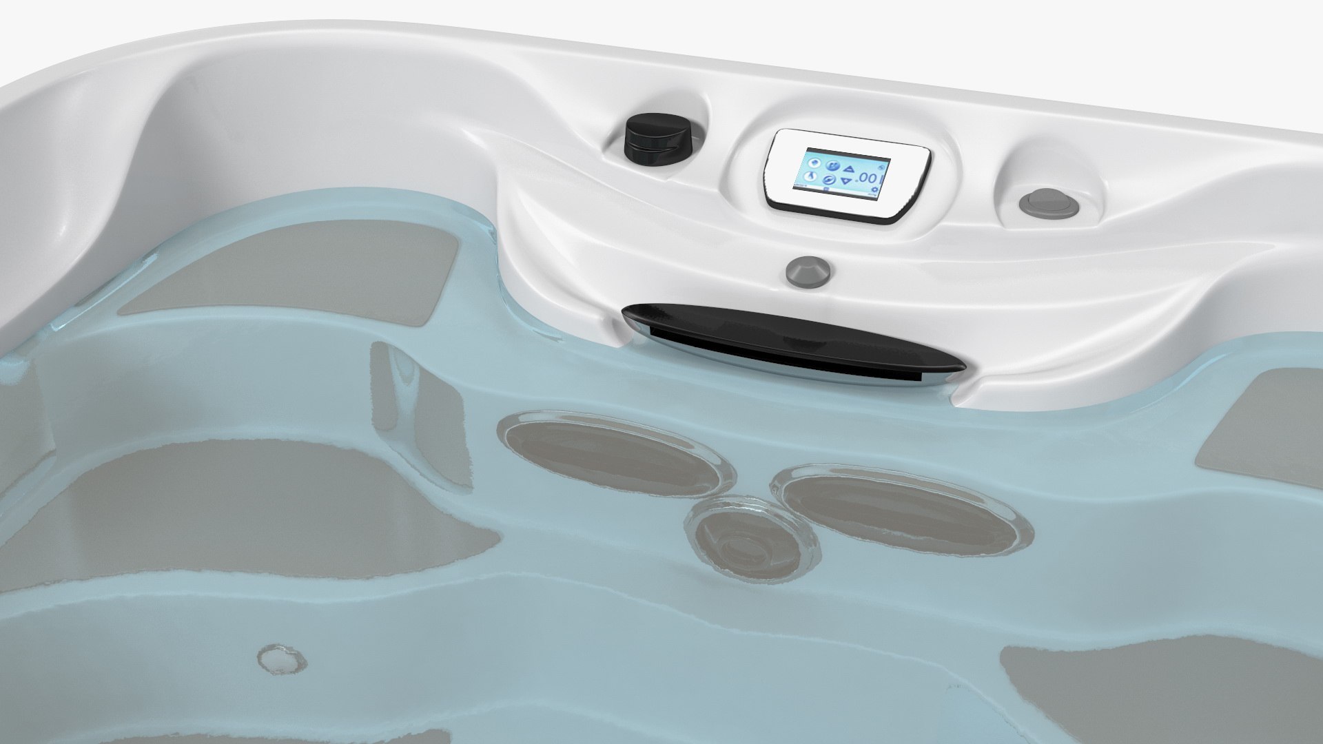 Spa Hot Tub With Water 3D Model - TurboSquid 1726021